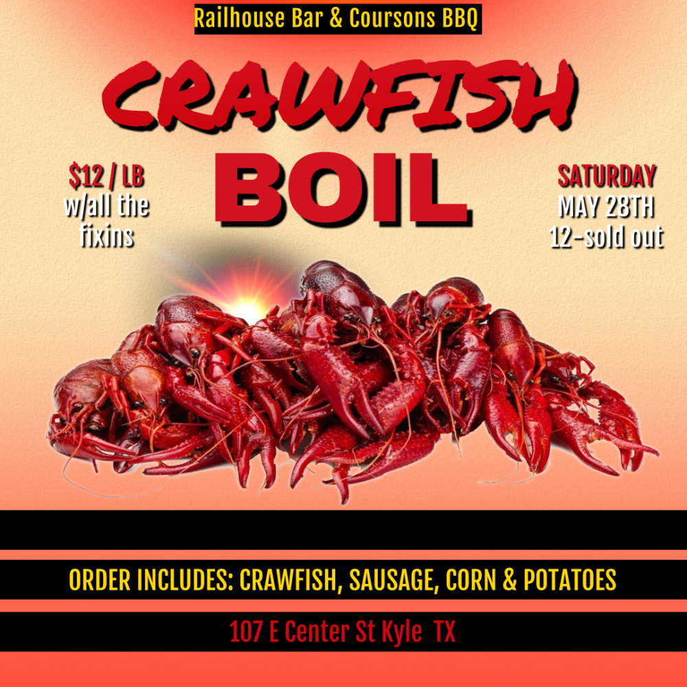 Crawfish Boil feat. Josh Baca & The Hot Tamales! @ The Railhouse Kyle ...